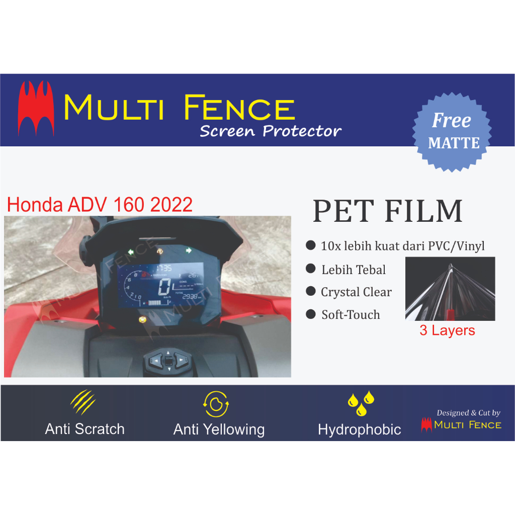 Jual Anti Gores Speedometer Honda ADV 160 2022 up | Shopee Indonesia