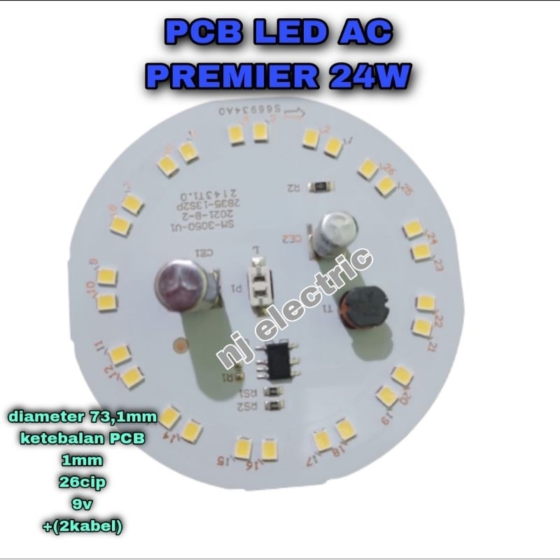 Jual PCB LED ac premier 24w(pas untuk casing vscom 24w) | Shopee Indonesia