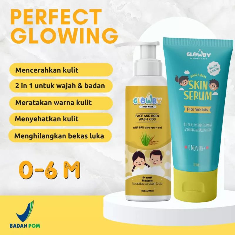 Jual Glowby Skin Serum / Face and baby soap / Daily sunscreen baby ...