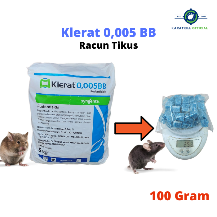 Jual racun tikus klerat kemasan ekonomis 100 gram | Shopee Indonesia