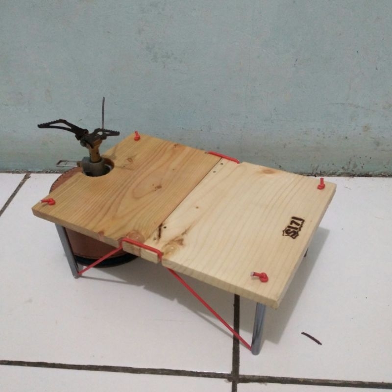 Jual Meja lipat kayu M Canister 230 folding camping bushcraft | Shopee ...