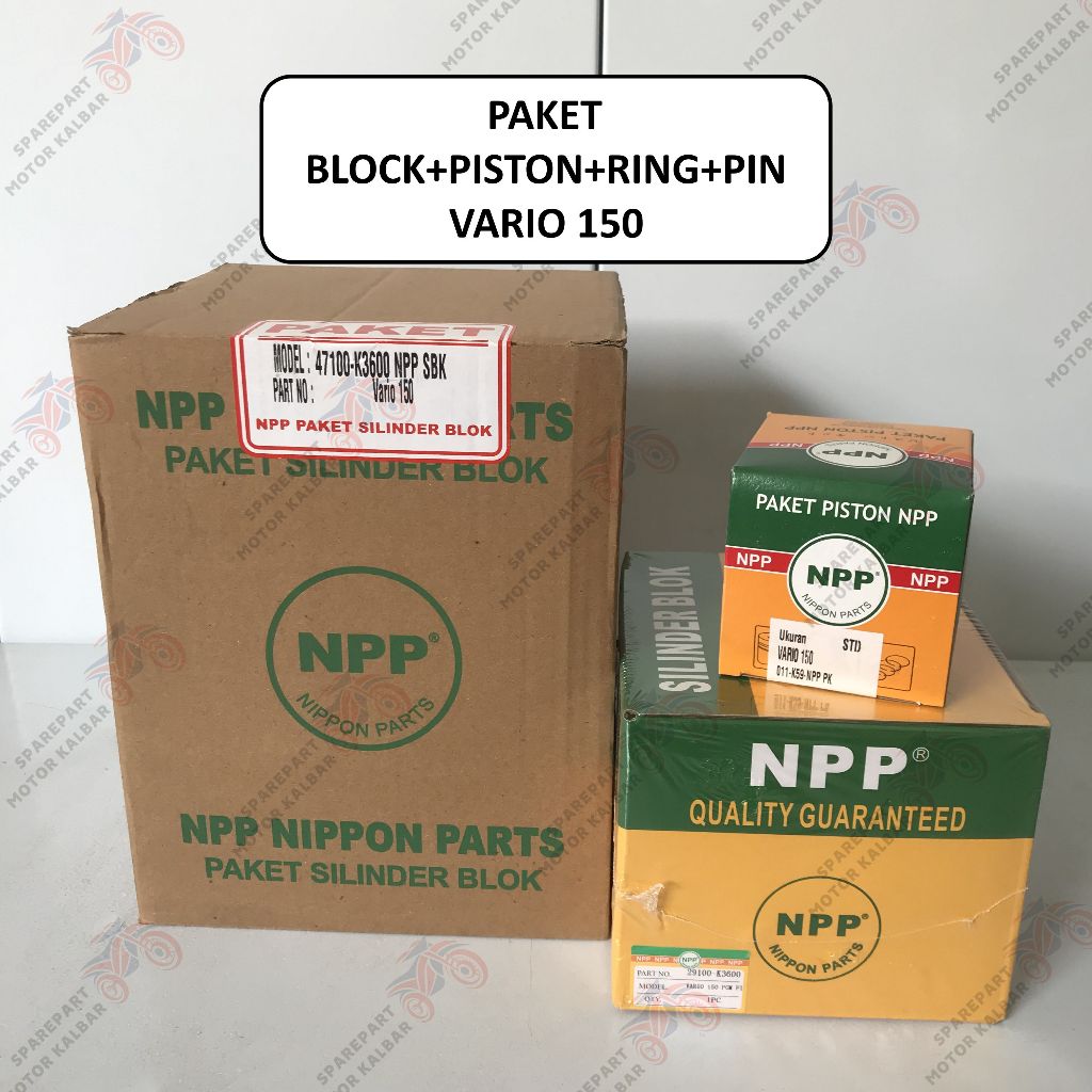 Jual Paket Silinder Blok motor VARIO 150 ; VARIO 125 LED merek NPP ...