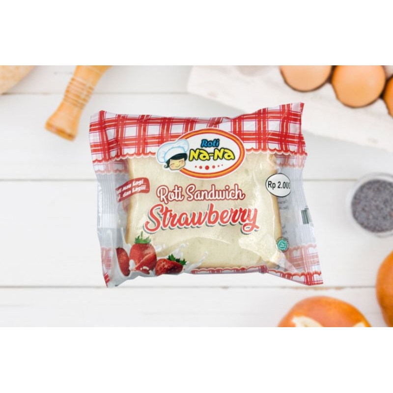 Jual Roti Sandwich Nana Rasa Strawberry | Shopee Indonesia