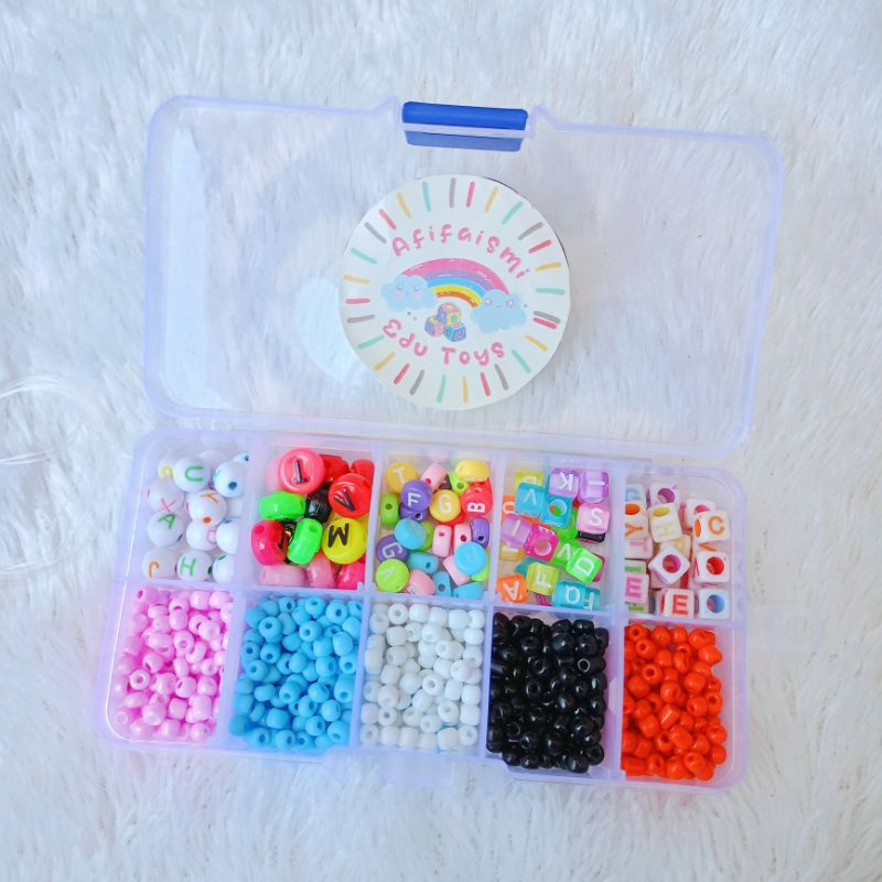 Jual DIY Manik-Manik Set Aesthetic - Paket Manik-Manik Huruf ABC ...