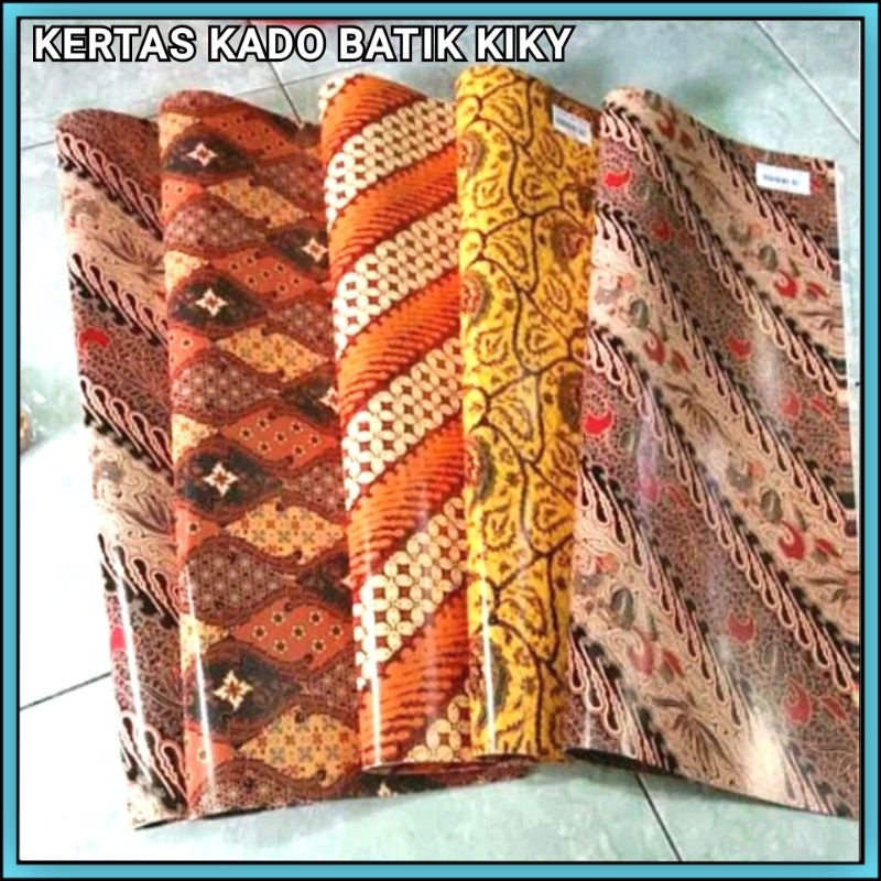 Jual Kertas Kado Batik Kiky / Sidu Isi 10 Lembar | Shopee Indonesia