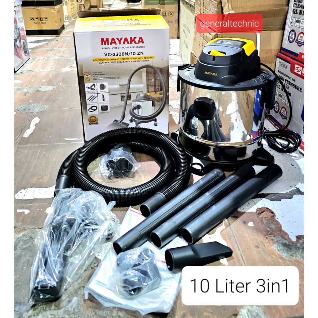 Jual Vacuum Cleaner Mayaka VC2306M/10 ZN 10Liter x Mayaka VC1905M ...