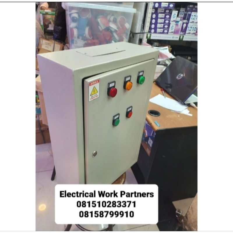 Jual PROMO !!! BOX PANEL INDOOR UKURAN 40x50x18 + PILOT LAMP + PUSH ...