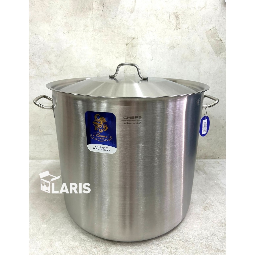 Jual Bima Chefs Stock Pot 36cm 36,6 Liter Panci Stainless Bima Bahan ...