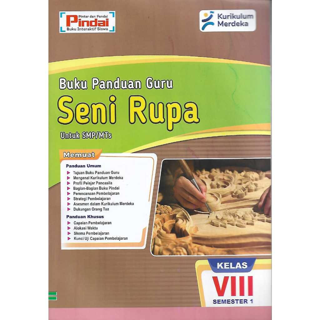 Jual Buku Pindai Panduan Guru Seni Rupa Kelas 8 SMP/MTs Semester 1 Kurikulum Merdeka | Shopee ...