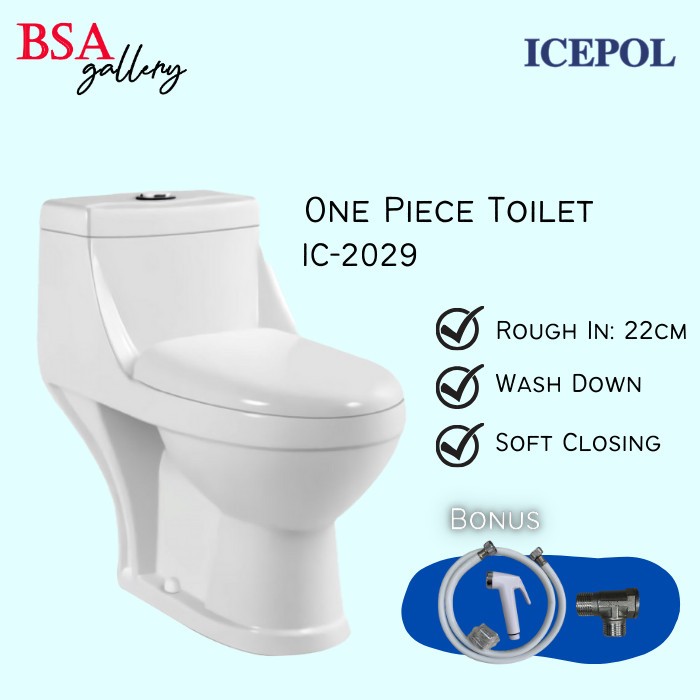 Jual KLOSET MONOBLOK ICEPOL IC 2029 / TOILET ONE PIECE MODEL TOTO KODOK | Shopee Indonesia