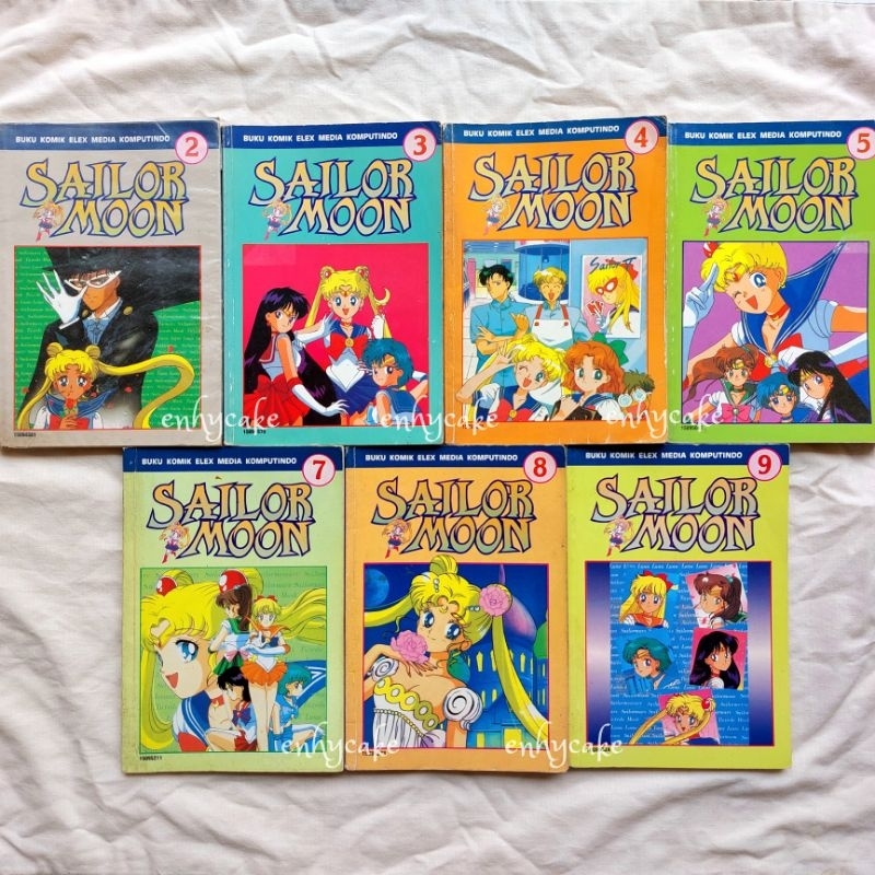 Jual PRELOVED | Sailor Moon Komik Manga Series Season 1 Vol 2 3 4 5 7 8 9 Naoko Takeuchi ...