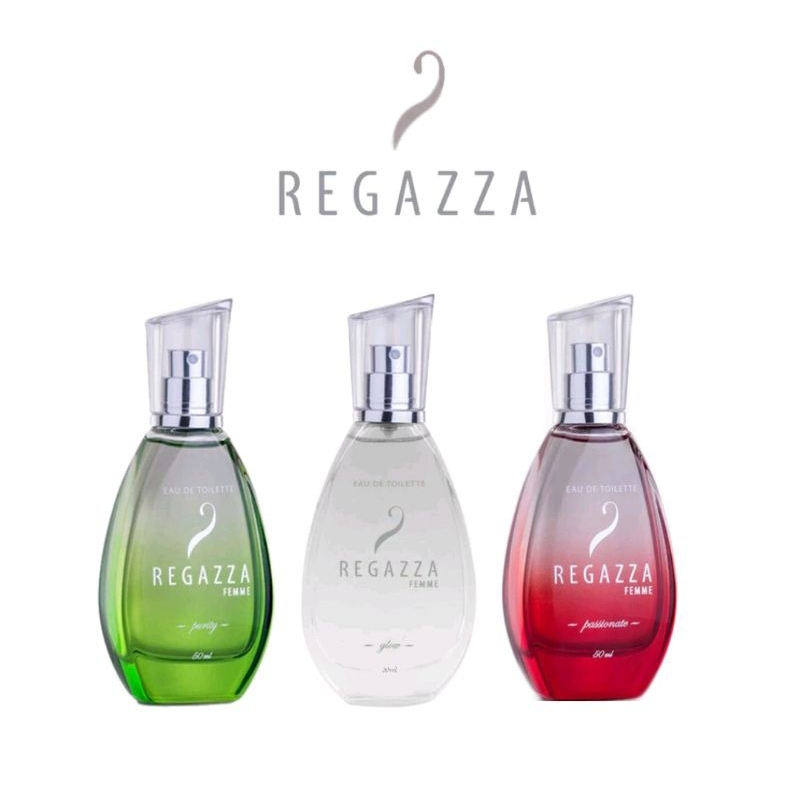 Jual REGAZZA Eau De Toilette Red Passionate / White Glow / Femme Purity ...