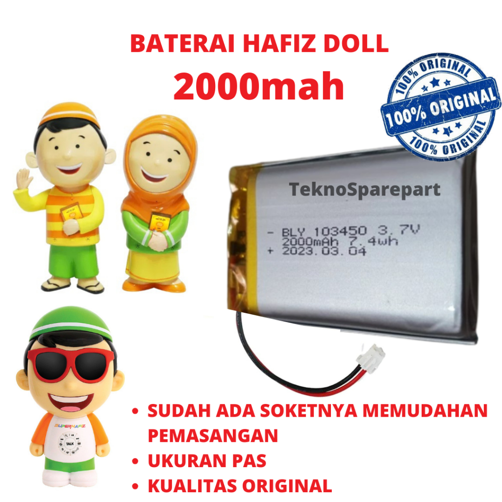 Jual Baterai Batre Bateray Batere Battery Super Hafiz Junior Talking ...