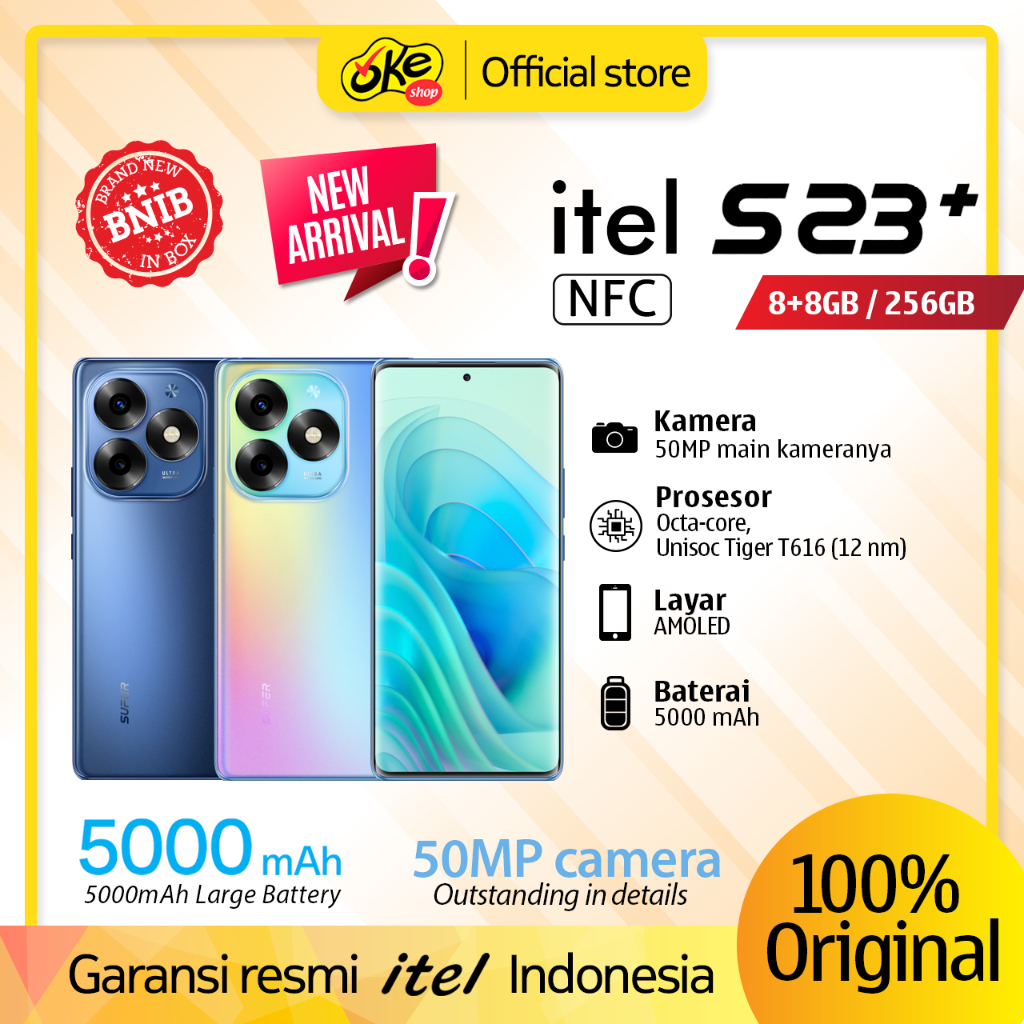 Jual iTel S23 Plus 8/256GB | S23 8/128GB 8/256GB Garansi Resmi | Shopee ...