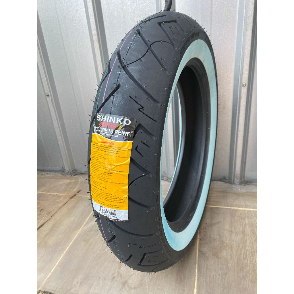 Jual BAN HARLEY SHINKO SR777 130/90 - R16 REAR WHITWALL | Shopee Indonesia