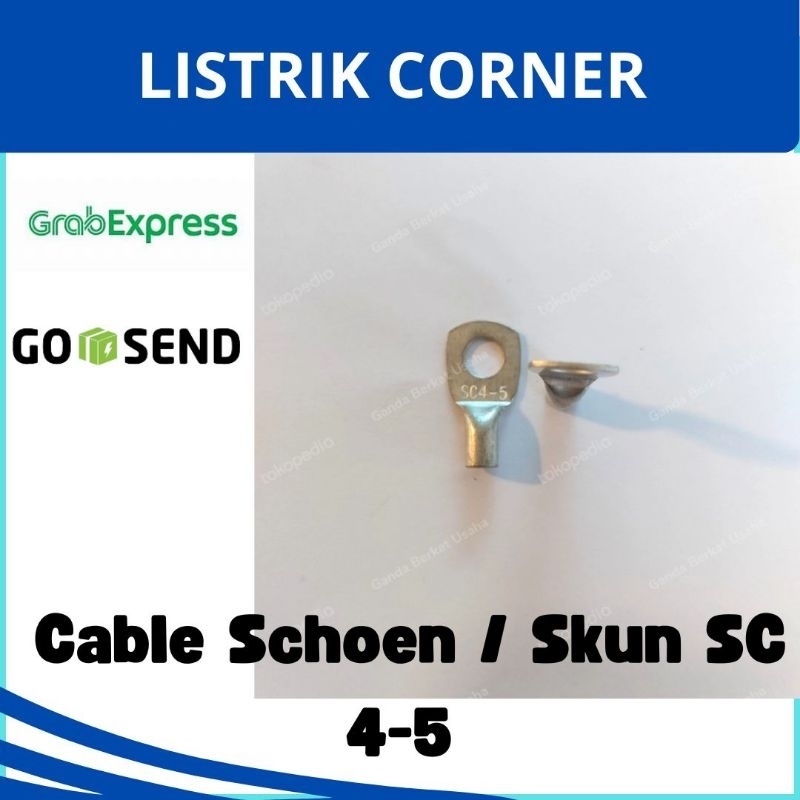 Jual Kabel Skun SC / Skun Kabel SC 4-5 / Cable Lug /Cable Schoen 4-5mm ...