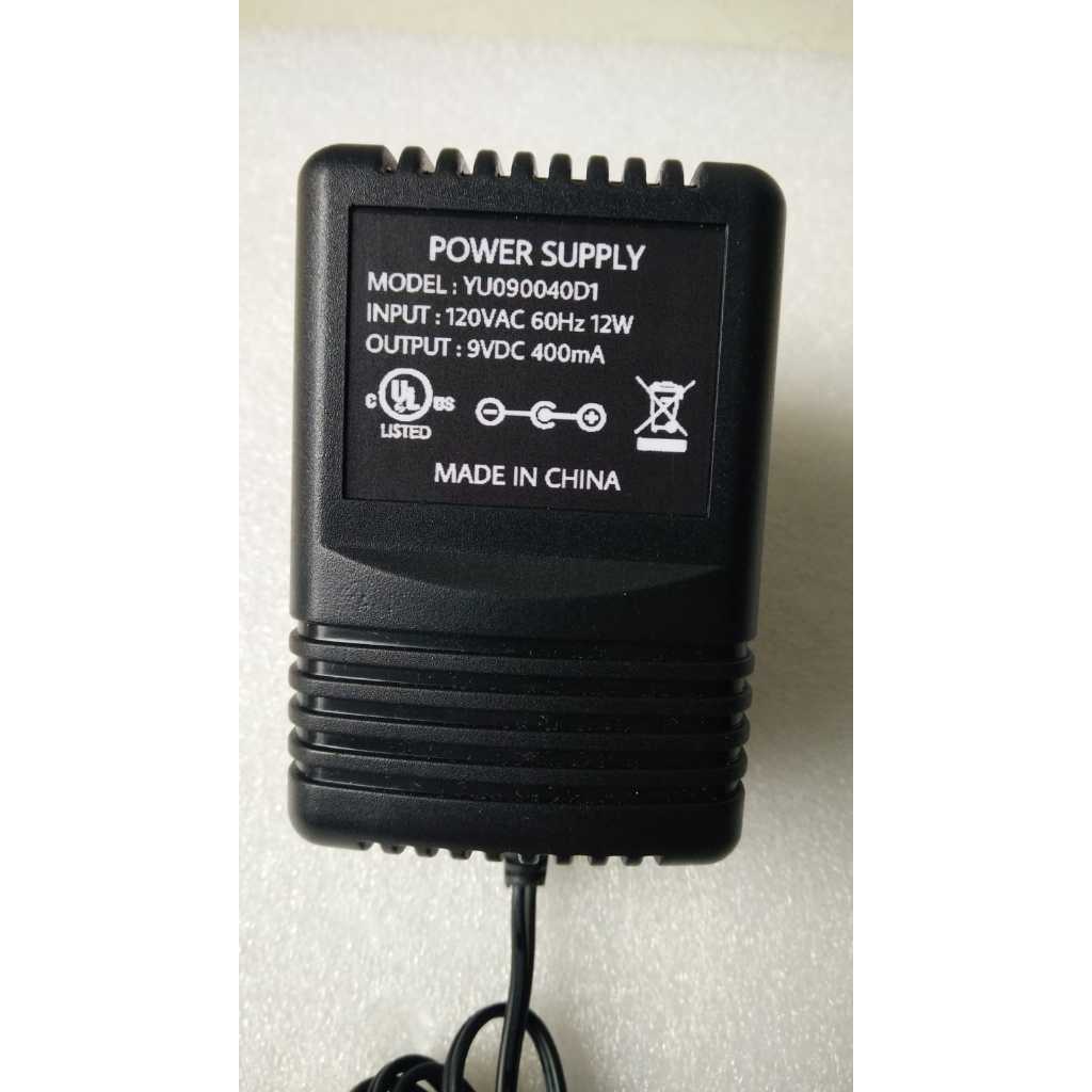 Jual POWER SUPPLY adapter 9V 400mA Model YU090040D1 | Shopee Indonesia