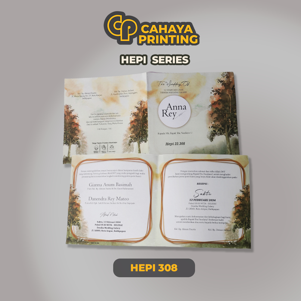 Jual CETAK UNDANGAN NIKAH MURAH, UNDANGAN PERNIKAHAN HEPI SERIES ...