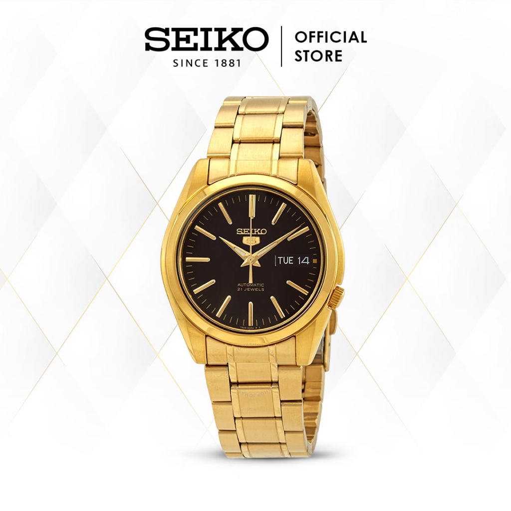 Jual Seiko 5 Sports SNKL50K1 SNKL50K Automatic Black Dial - Gold ...