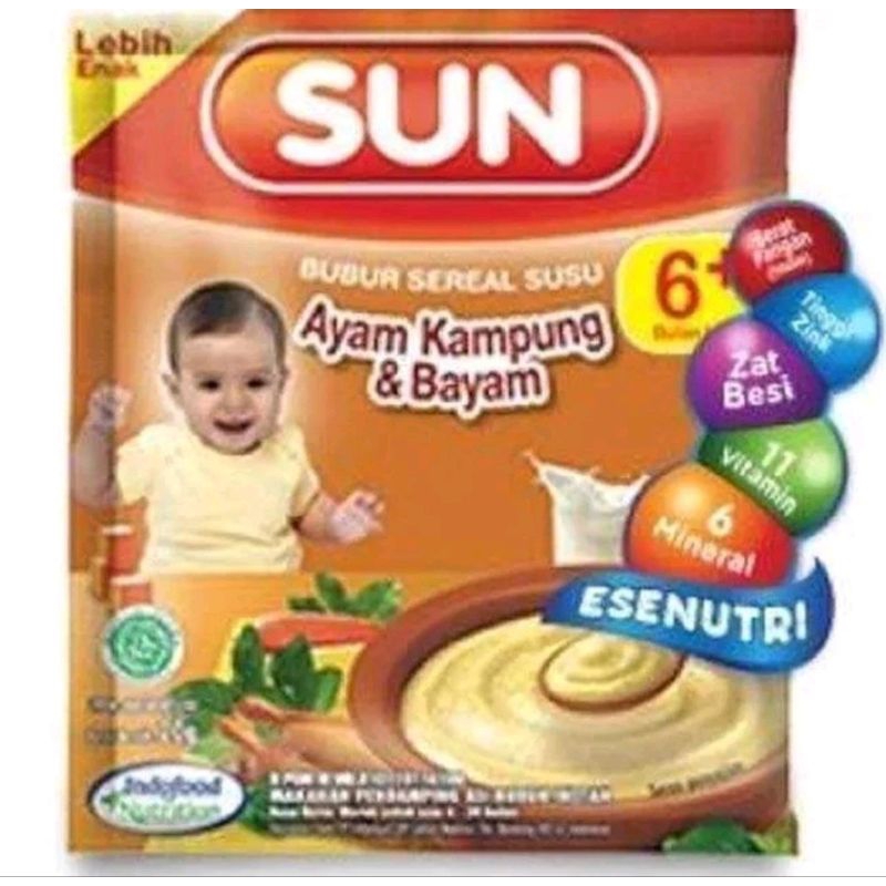Jual SUN BUBUR SACHET RASA AYAM KAMPUNG&BAYAM 20GR | Shopee Indonesia