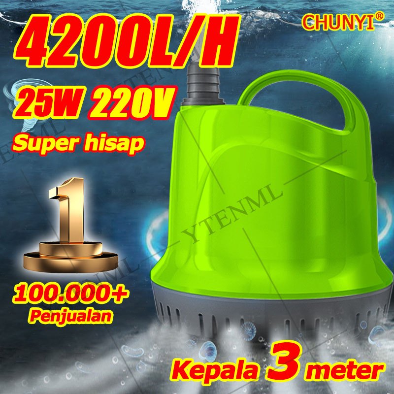 Jual Super hisap 4200L/H Pompa Air Pompa Air Celup Aquarium pompa ...