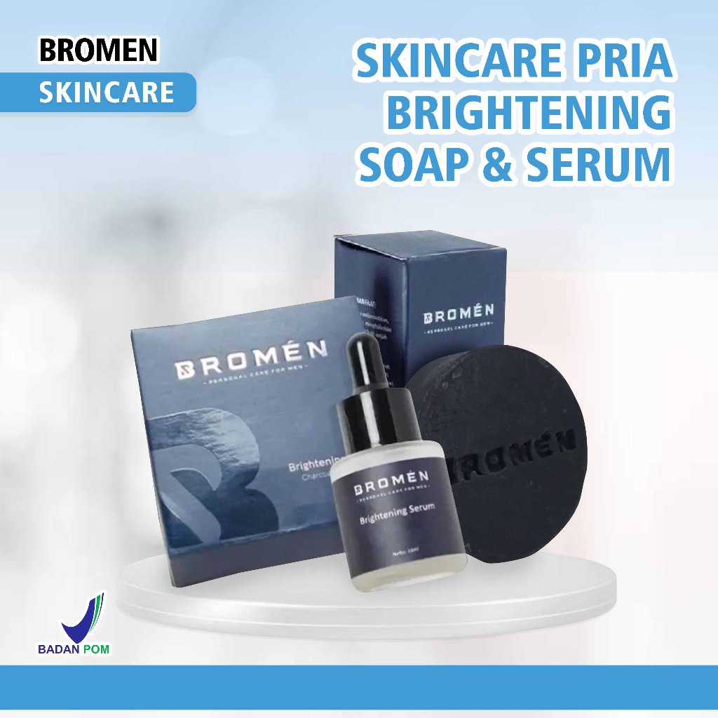 Jual Bromen Paket Lengkap Sabun dan Serum Paket Brightening Men Bromen ...