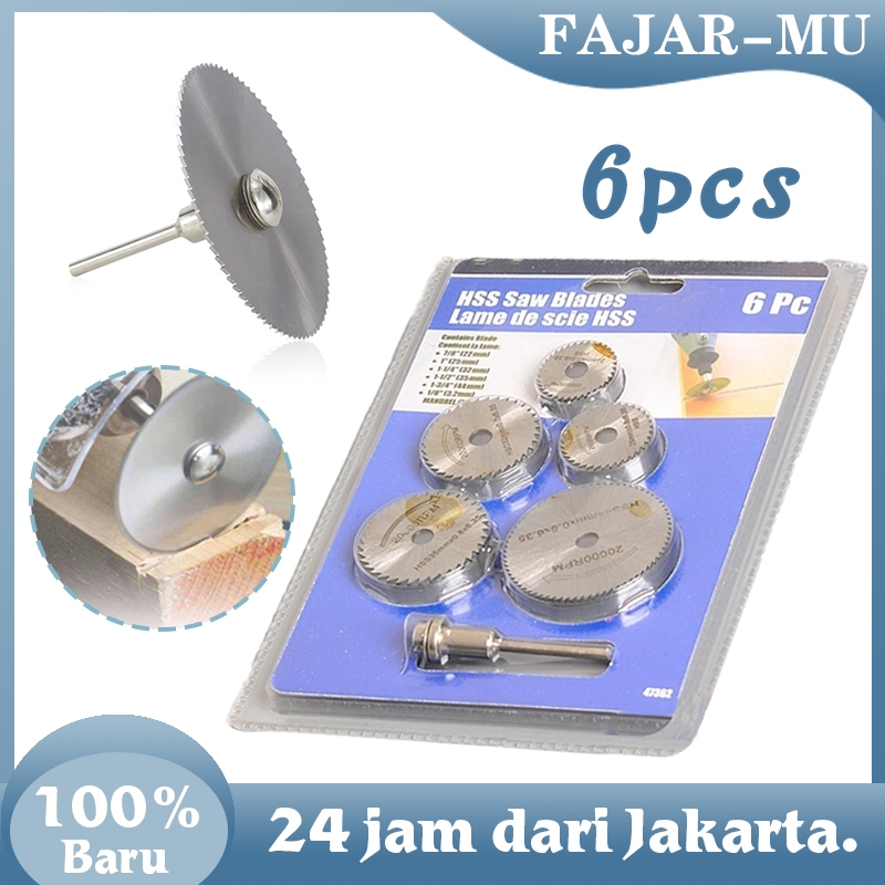 Jual 6in1 Set Mata Gerinda Kayu Cutting Disc Mini Grinder Pisau Gergaji ...