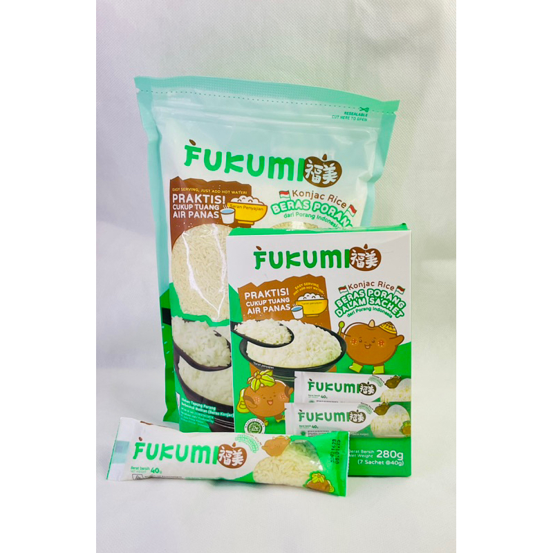 Jual FUKUMI Beras Porang Box Sachet - Shirataki/Konjac Rice | Shopee ...