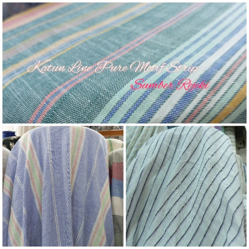 Jual Katun Linen Pure Meteran. Kain Linen Pure Motif Strip ( Per 50 Cm ...