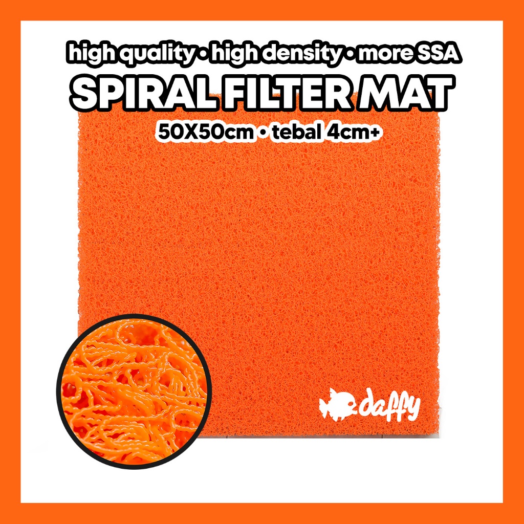 Jual Kuria Spiral Filter Mat 50x50 cm Japmat Spiral media filter kolam ...