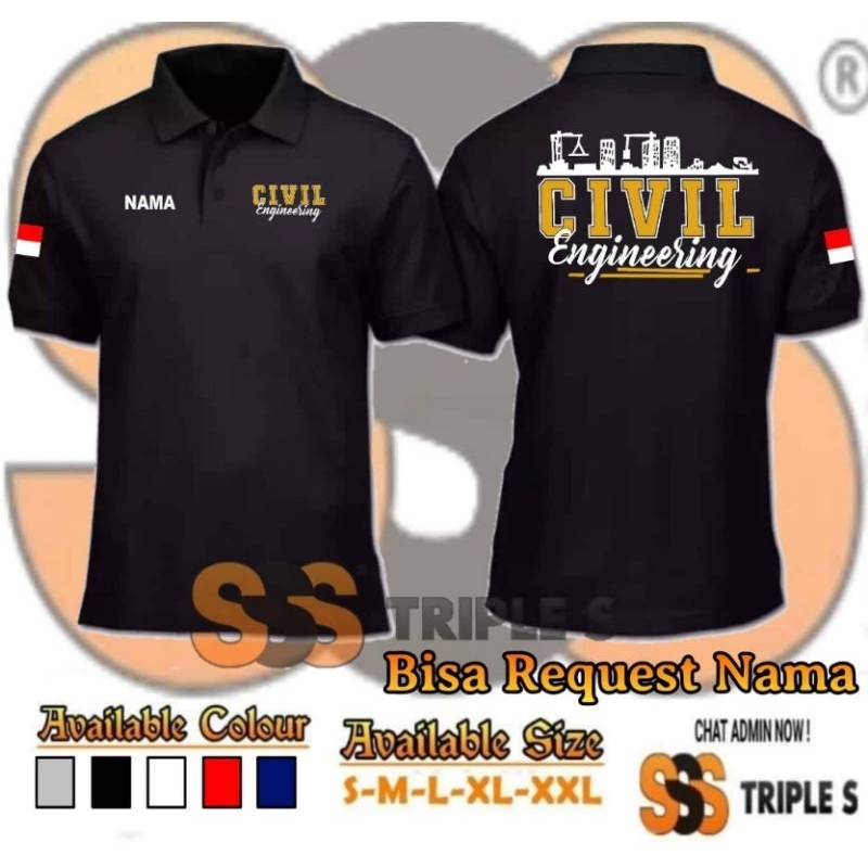 Jual POLO SHIRT CIVIL ENGINEERING KAOS KERAH TEKNIK SIPIL | Shopee ...