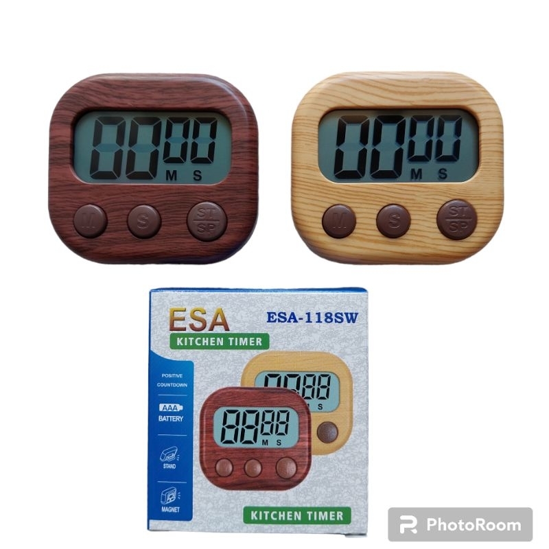 Jual Timer Masak Dapur Digital LCD Kitchen Timer Alarm Esa 118 Cooking ...