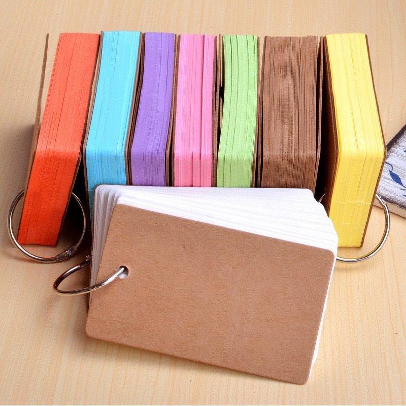Jual COLORFUL BLANK MEMO CARD — FLASH CARD NOTE WARNA WARNI | Shopee ...