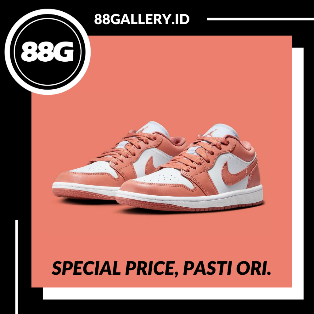 Jual Air Jordan 1 Low Pink Salmon | Shopee Indonesia