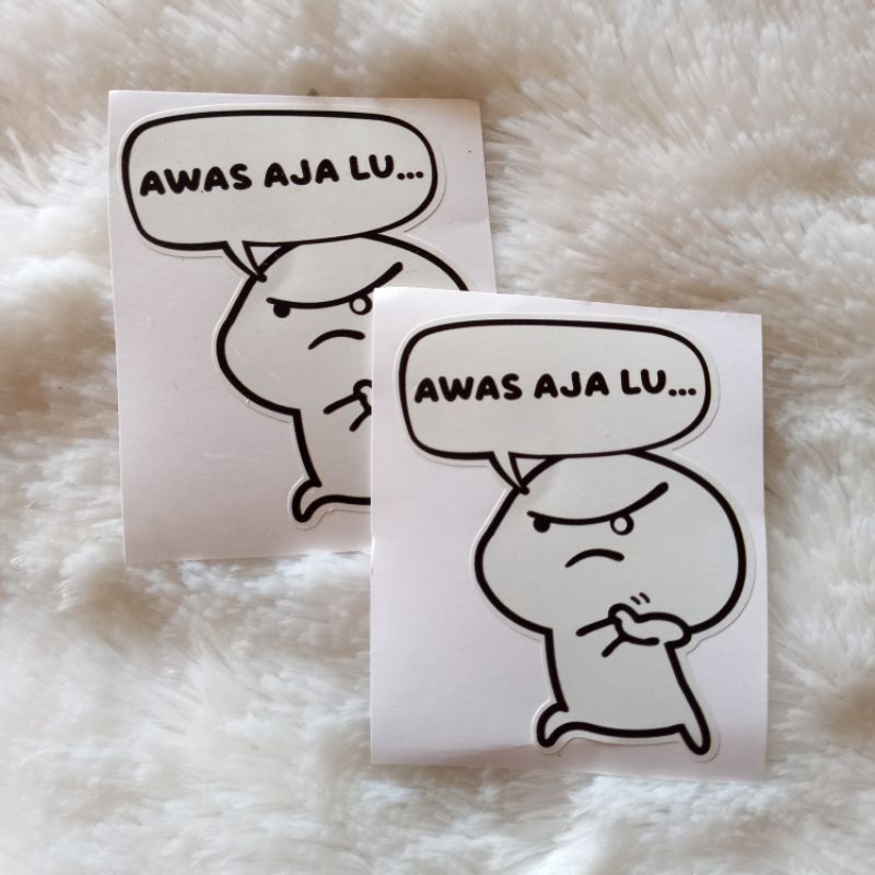 Jual Sticker pentol / stiker viral / kartun / lucu / vinil anti air ...
