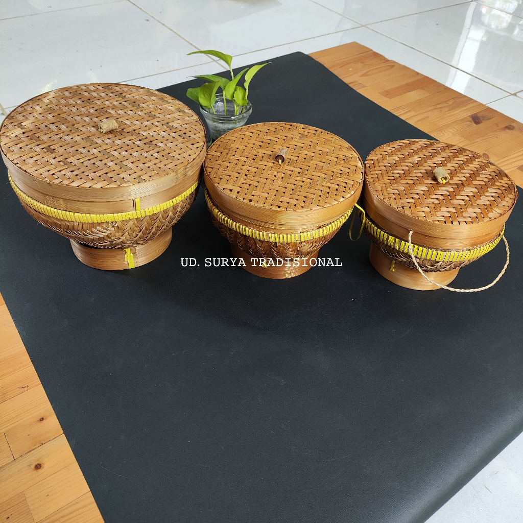 Jual Wakul nasi anyaman bambu | wadah nasi tradisional | anyaman rapi ...