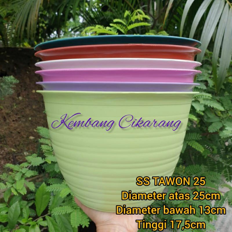Jual (1pc) SS TAWON 25 (25cm) : pot bunga model tawon pot cantik murah ...
