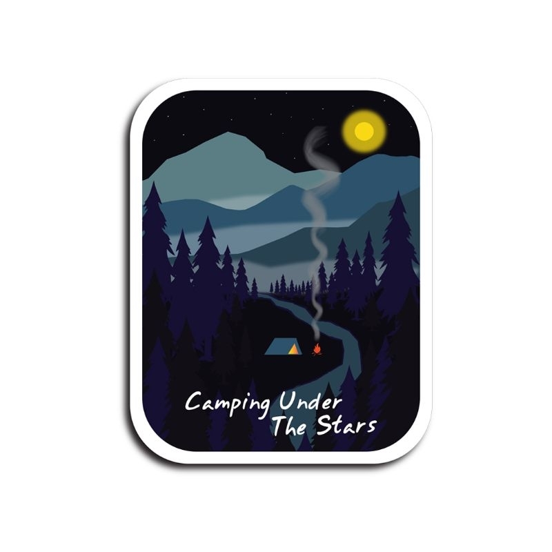 Jual Camping Under The Stars | Sticker | Shopee Indonesia
