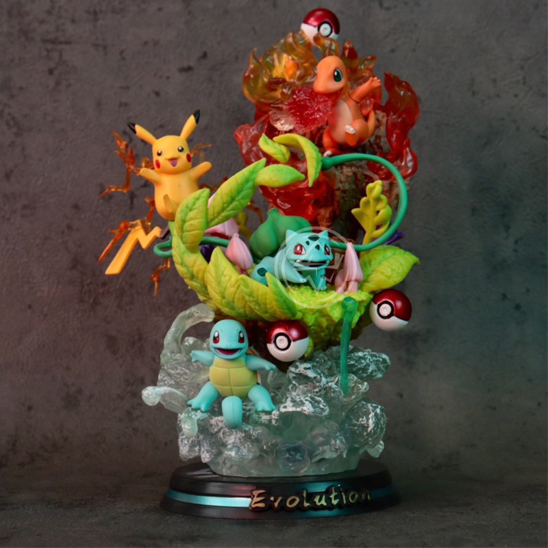 Jual Starter pokemons by MFC Studio Pikachu charmander bulbasaur full ...