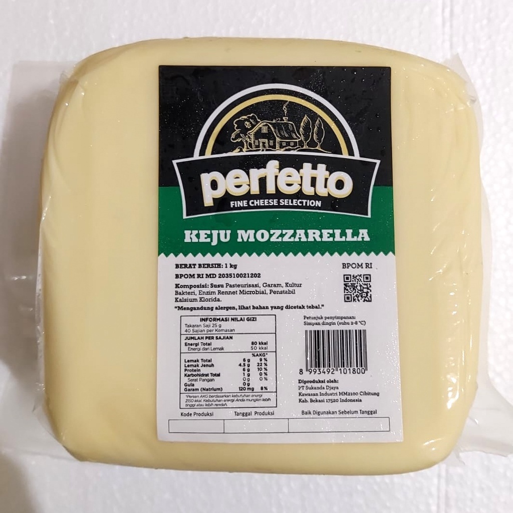 Jual Perfetto Keju Mozzarella 1 kg | Shopee Indonesia