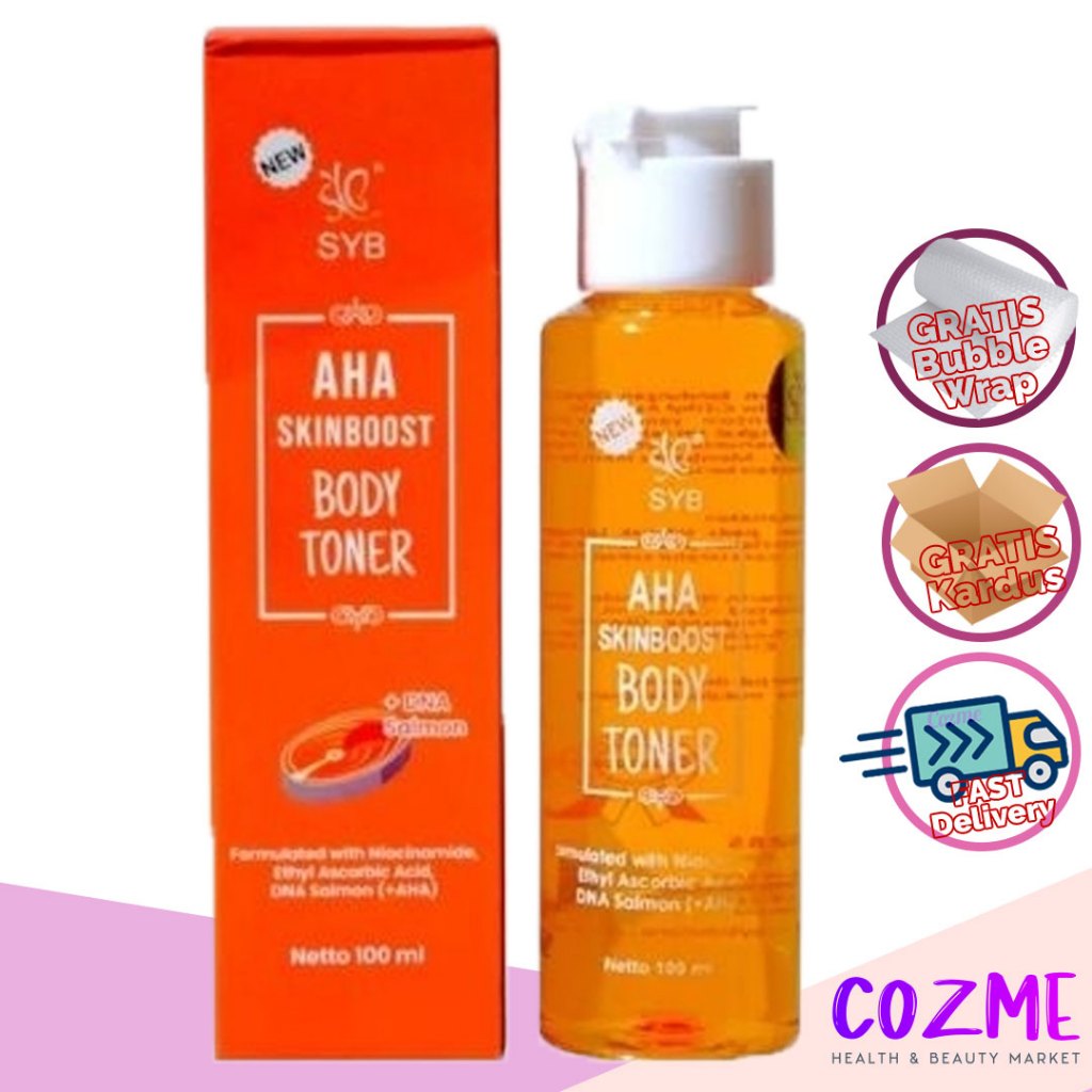 Jual SYB AHA Skinboost Body Toner + DNA Salmon 100mL | Shopee Indonesia