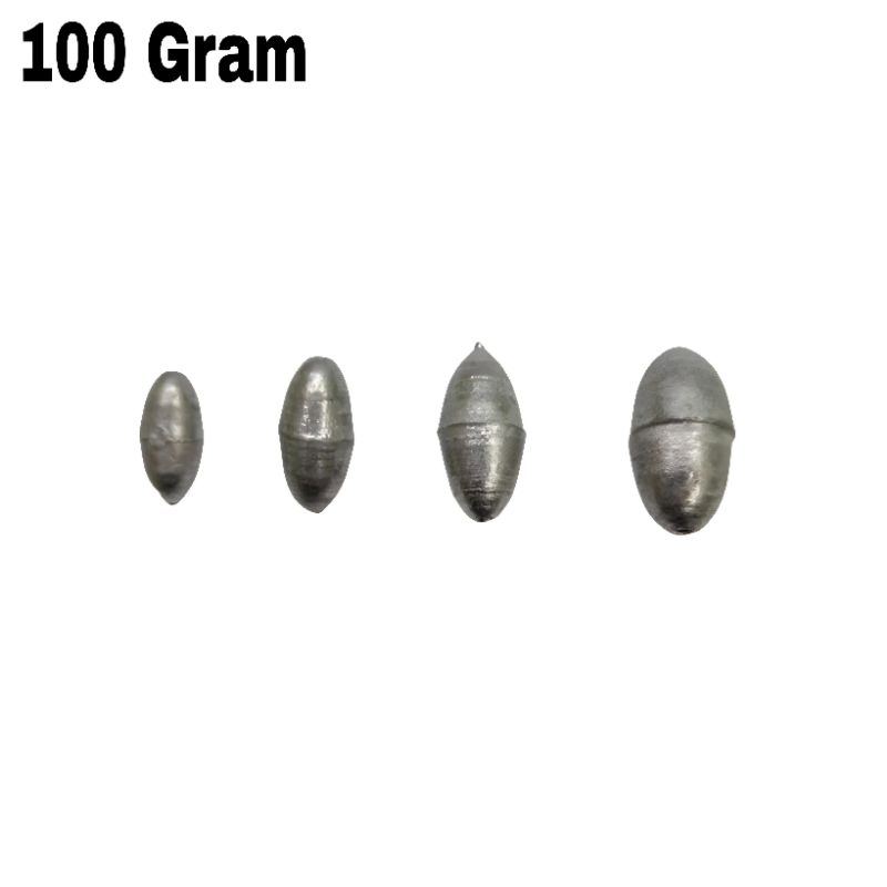 Jual Paket 100 Gram | 1 Ons Timah pemberat pancing ikan tipe melinjo ...