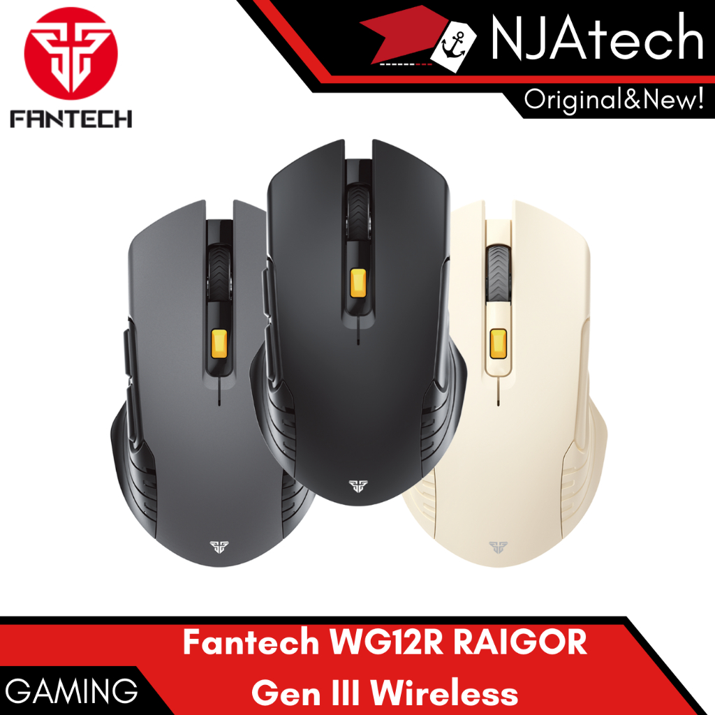 Jual Mouse Gaming Fantech WG12R Raigor III Wireless Rechargable Gaming ...
