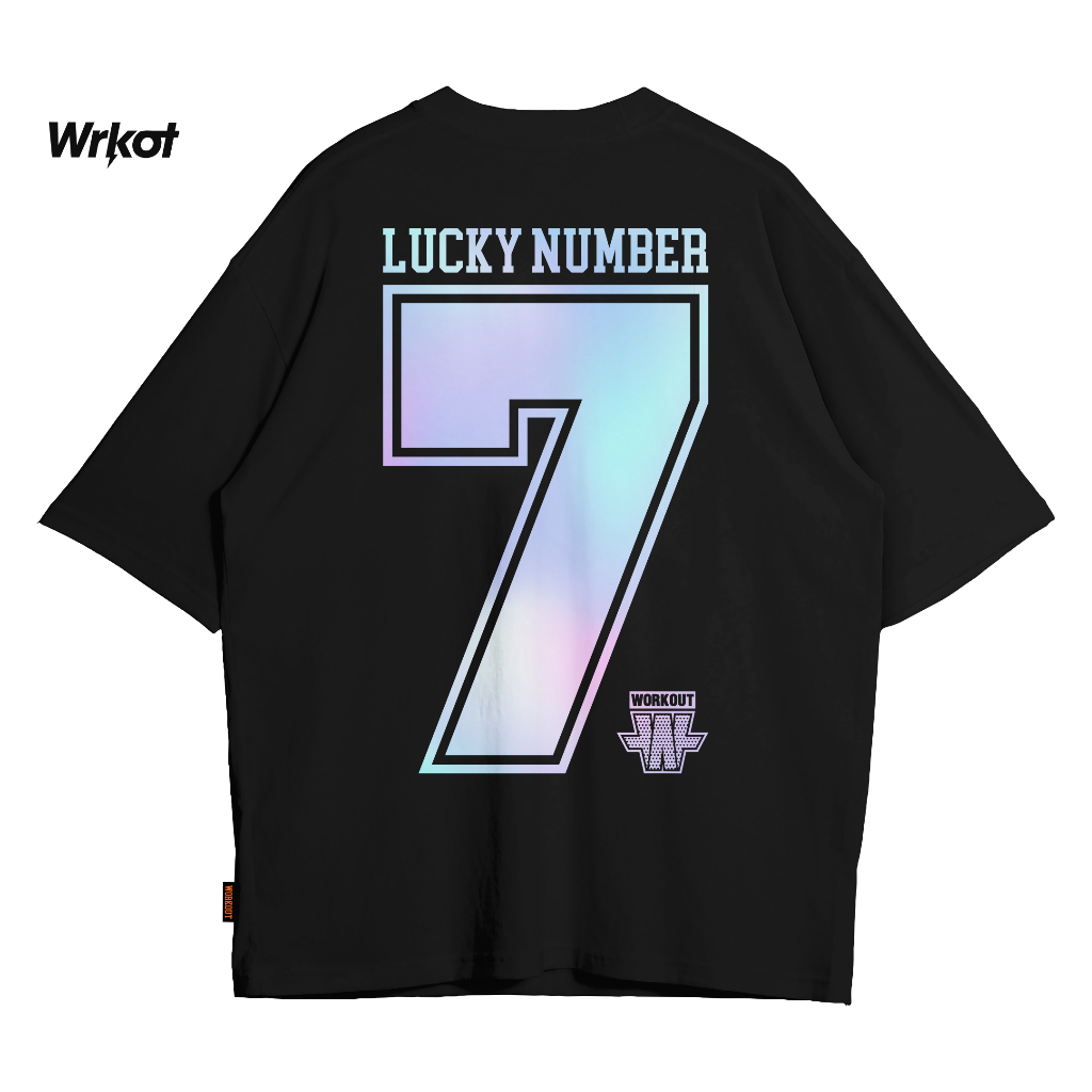 Jual Workout Streetwear Kaos Oversize Workout Lucky Number 7 limitied ...
