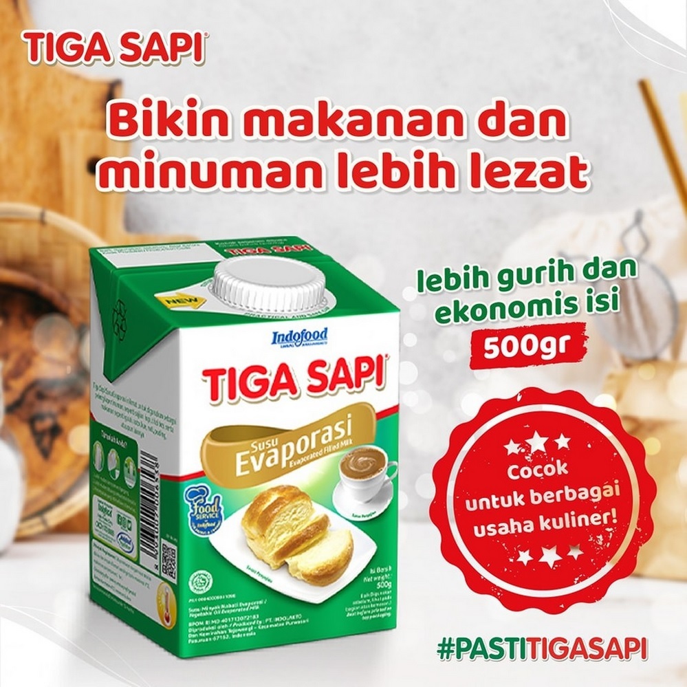 Jual TIGA SAPI Susu Evaporasi 500gr | Shopee Indonesia