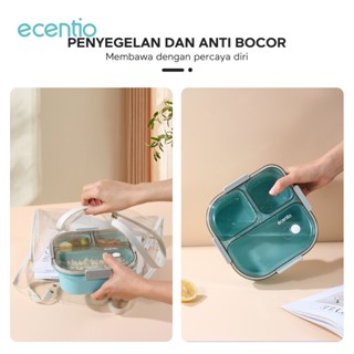 Jual ecentio Kotak Makan 3 Grid lunch box/disegel Kotak/Anti bocor ...