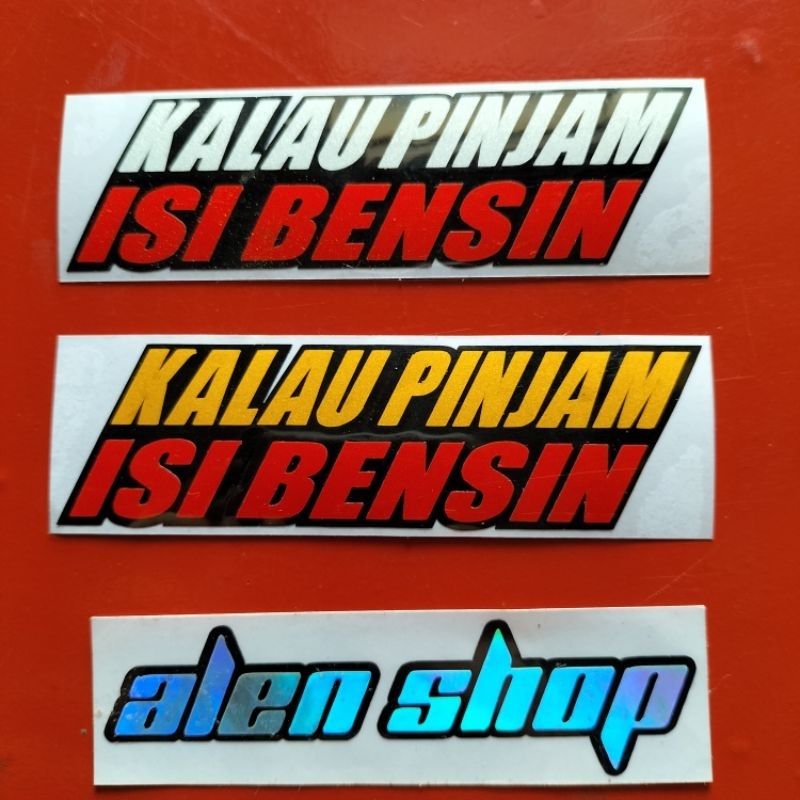 Jual STIKER CUTTING KALAU PINJAM ISI BENSIN | Shopee Indonesia