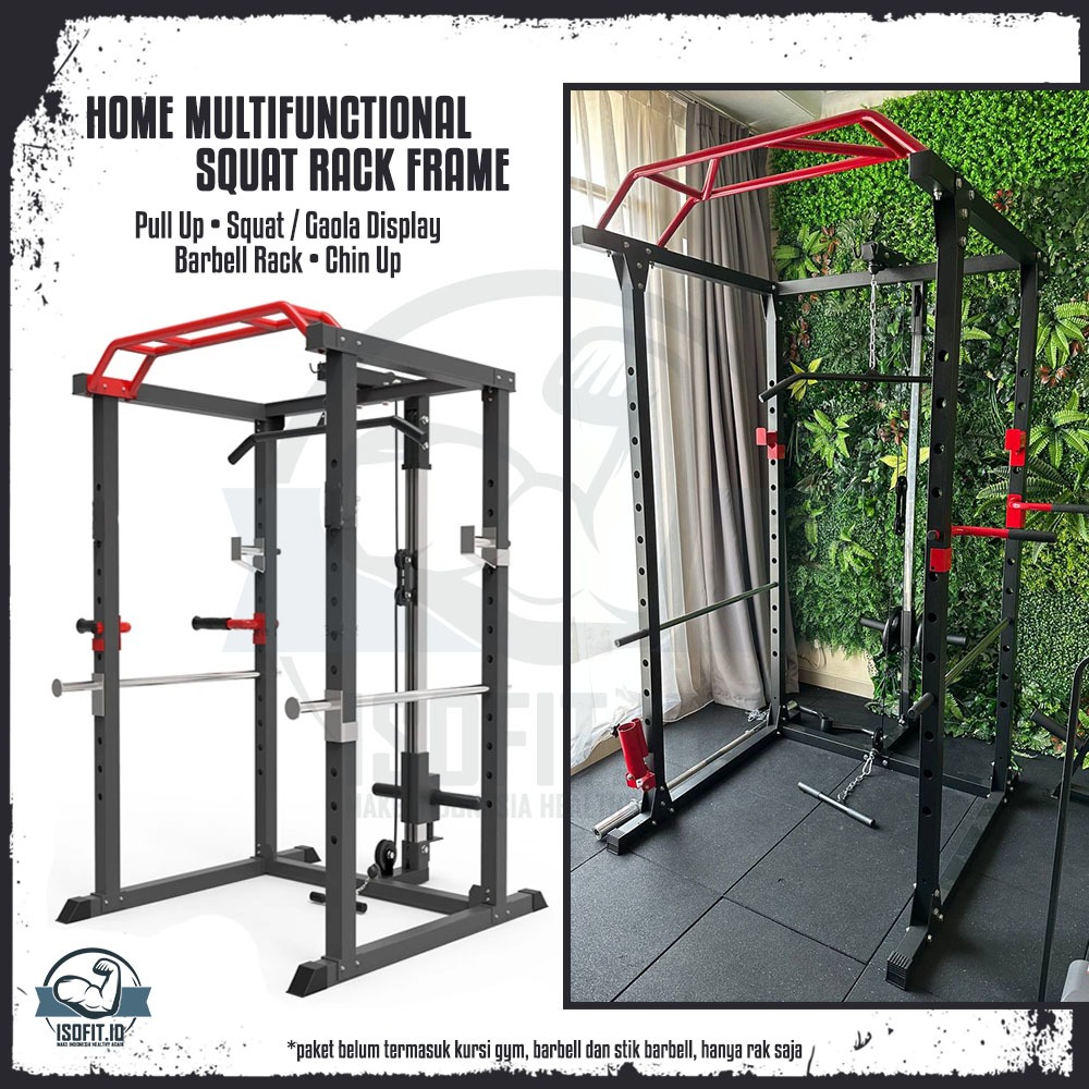 Jual Isofit.id Home Multifunctional Squat Rack Frame / Rangka Rak ...