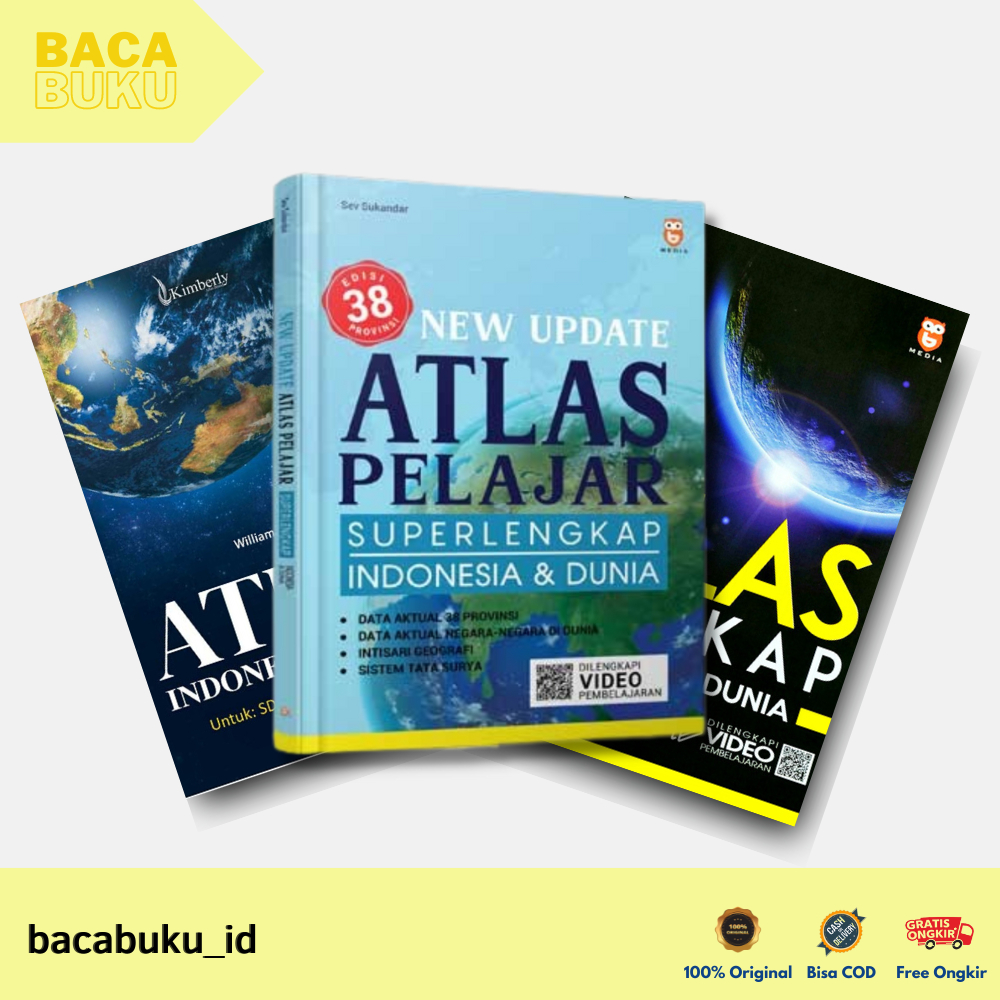 Jual ATLAS EDISI TERBARU : ATLAS INDONESIA & DUNIA || ATLAS LENGKAP ...