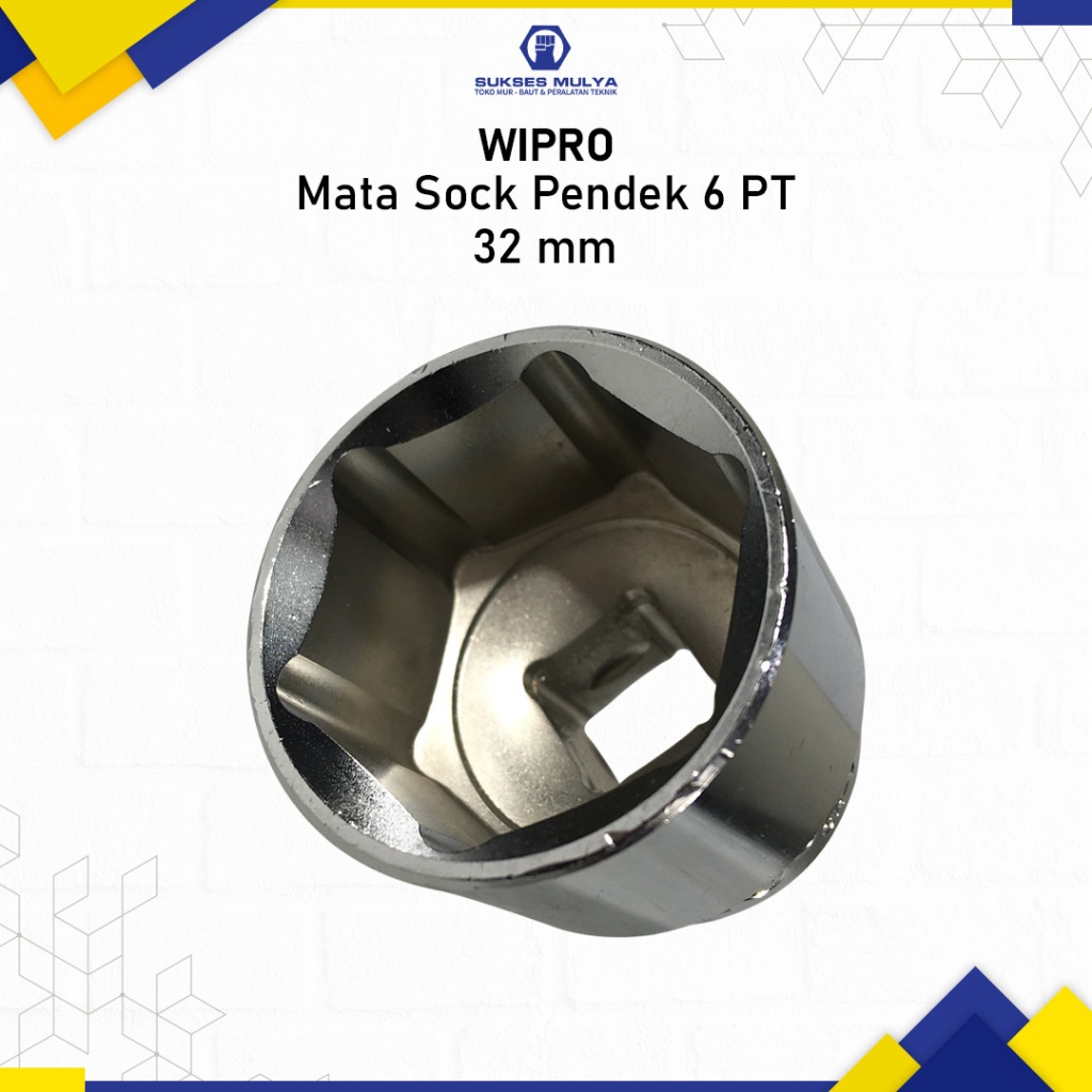 Jual WIPRO 1/2 INCH KUNCI SHOCK 32 MM 6 PT/ MATA SOK /SOCK (Socket ...